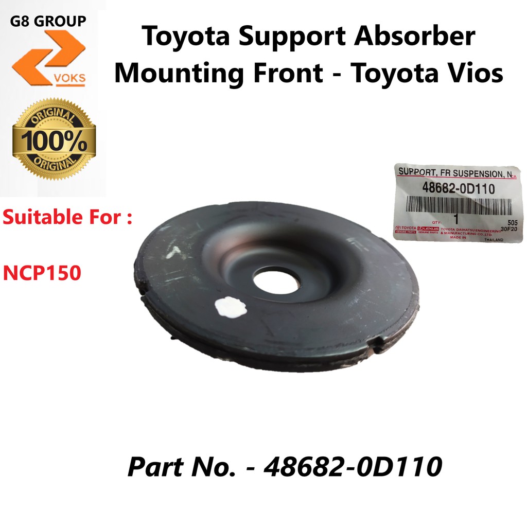 Toyota Support Absorber Mounting Front - Toyota Vios ( 48682-0D110 ...