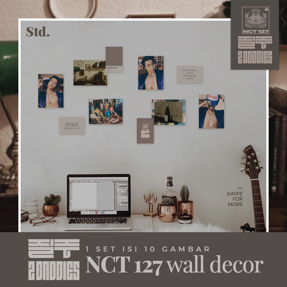 HIASAN DINDING Nct 127 2 BADDIES Wall Decor kpop Wall decoration poster room decoration ...