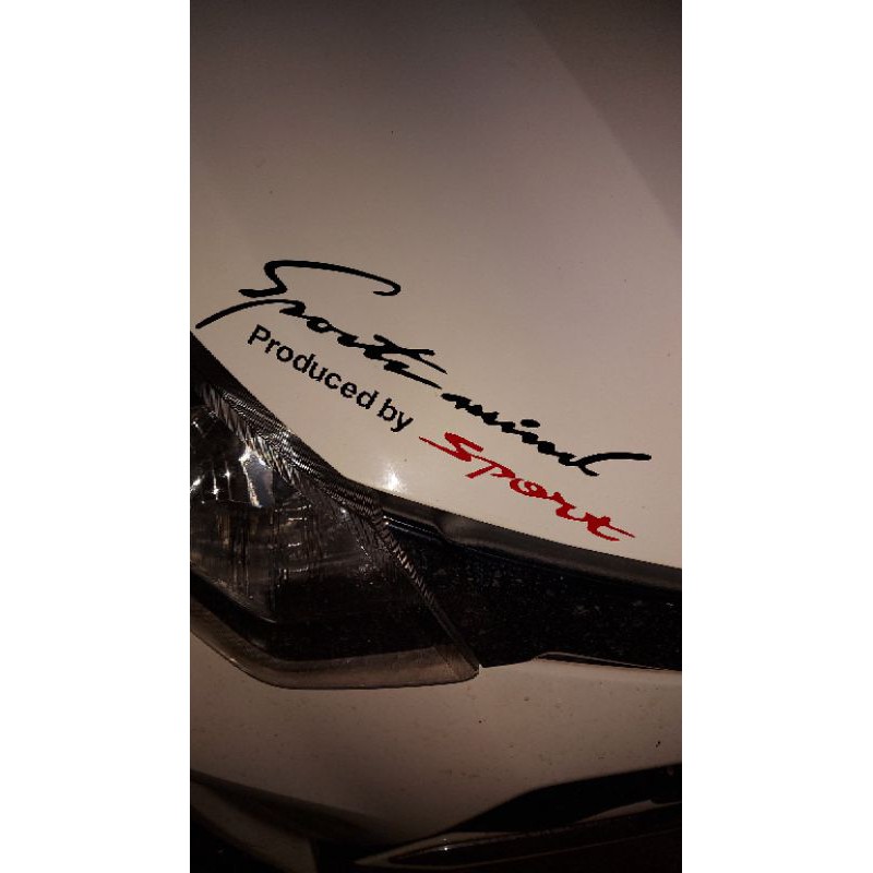 Sticker SPORT MIND STICKER Car STICKER CUTTING | Shopee Malaysia