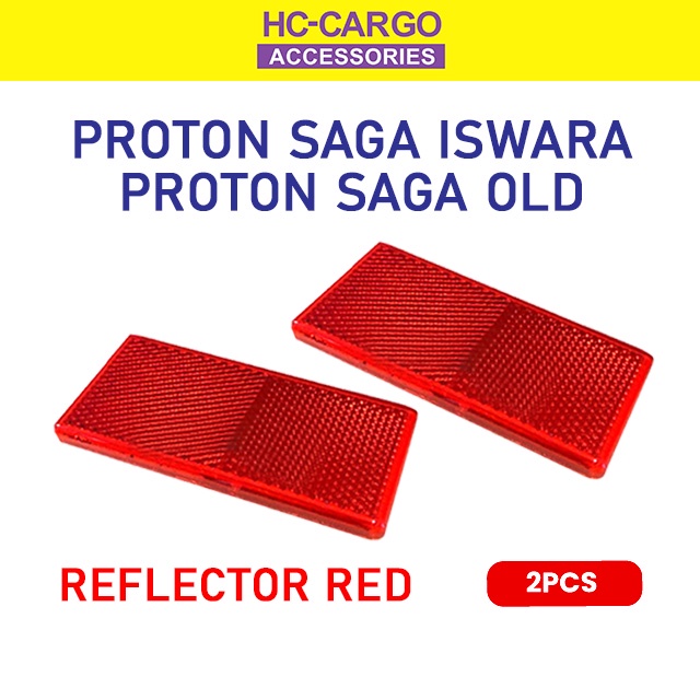 Proton Saga Iswara & Old Rear Bumper Reflector - Red | Shopee Malaysia