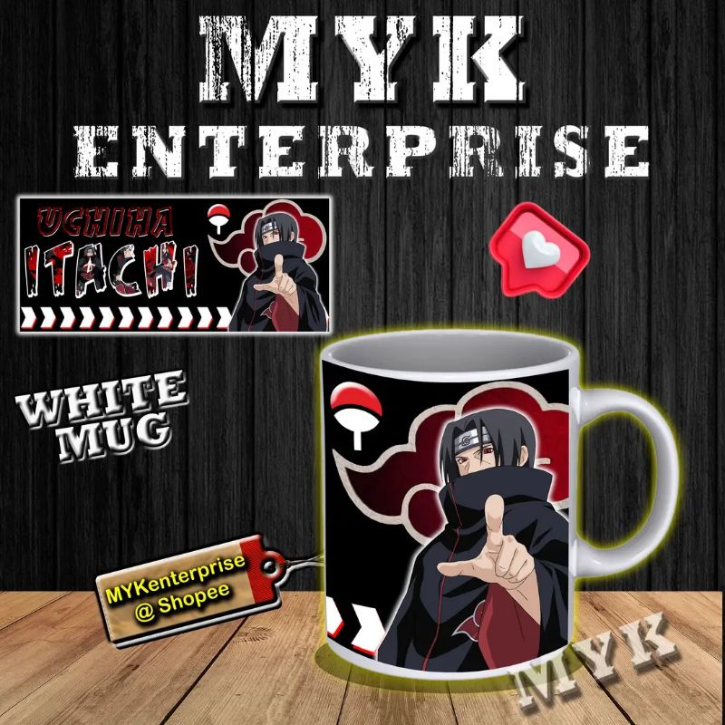 Uchiha itachi naruto anime mug design | Shopee Malaysia