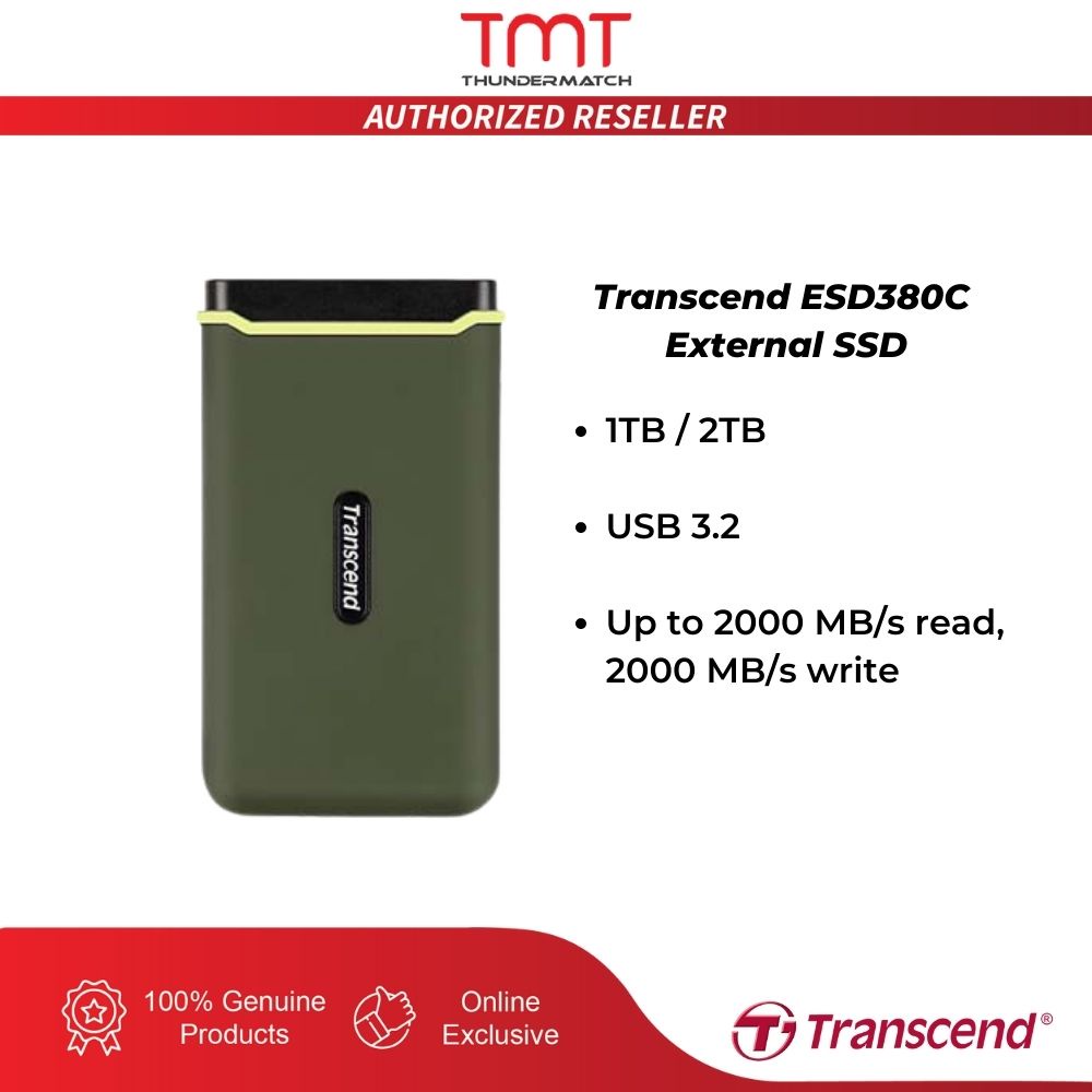 TMT Transcend ESD380C 1TB 2TB USB 3.2 External SSD Portable SSD ... TMT Transcend ESD380C 1TB 2TB USB 3.2 External SSD Portable SSD ...