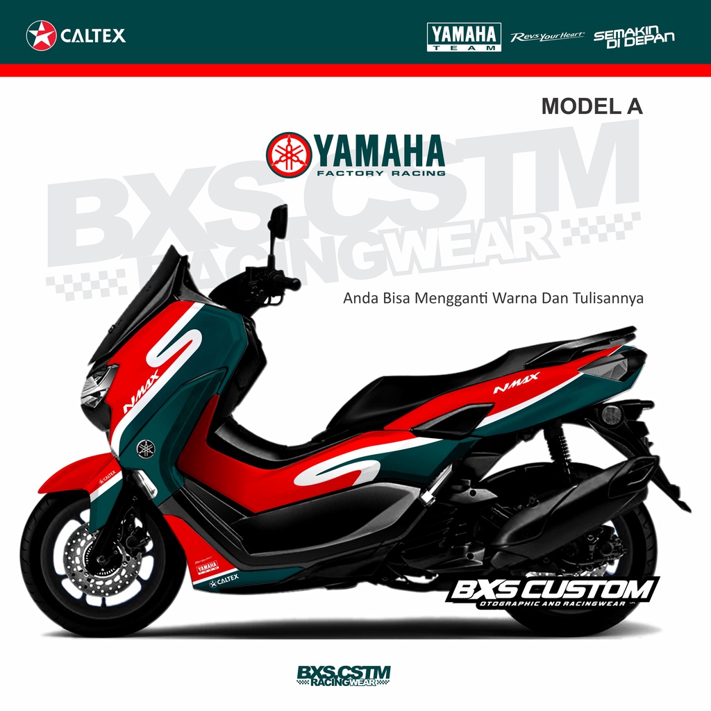 Yamaha NMAX LIVERY CALTEX DECAL STICKER | Shopee Malaysia