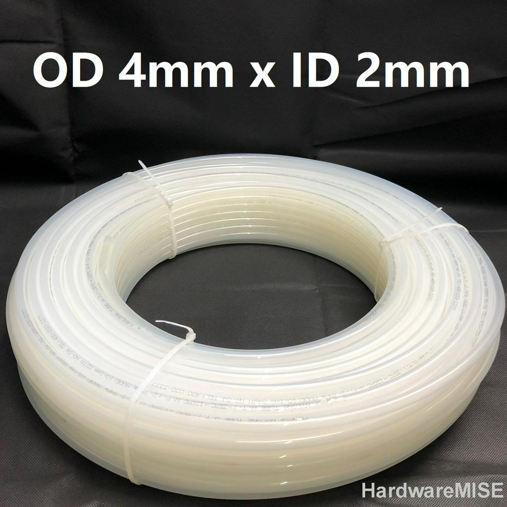 Nylon Tube 4mm x 2mm High Pressure White Nylon Tubing Pneumatic Air ...