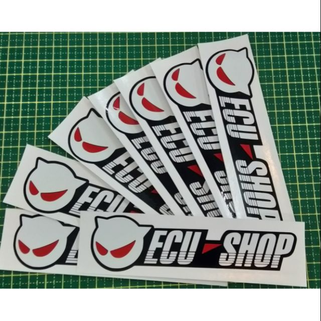Stiker motor. Decal sticker. Stiker ECU SHOP | Shopee Malaysia