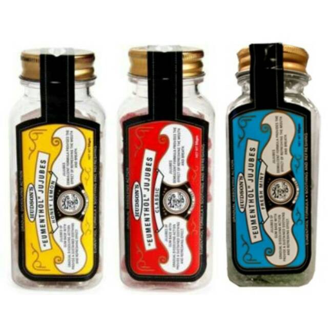 (24 HOURS SHIP) )50g Bottle Hudson's Eumenthol Jujubes Classic / Honey ...