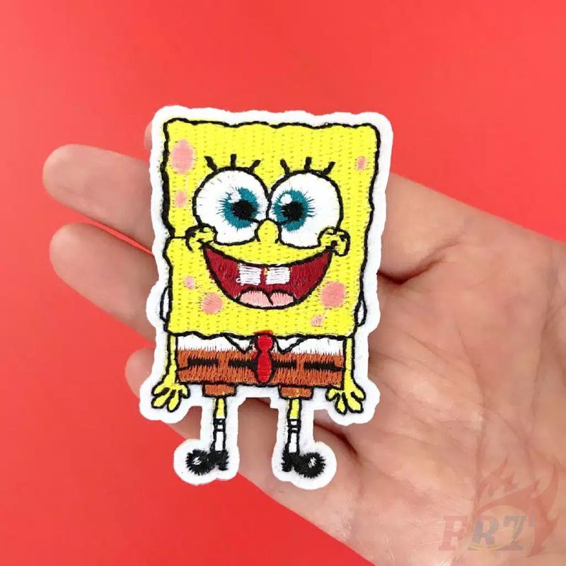 Spongebob embroidered patch badge cartoon embroidery application ...