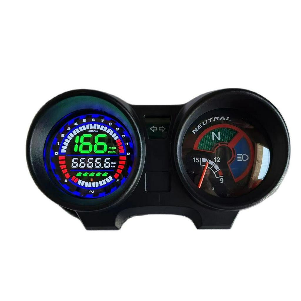 2023 Digital Dashboard LED Electronics Motorcycle RPM Meter Speedometer ...