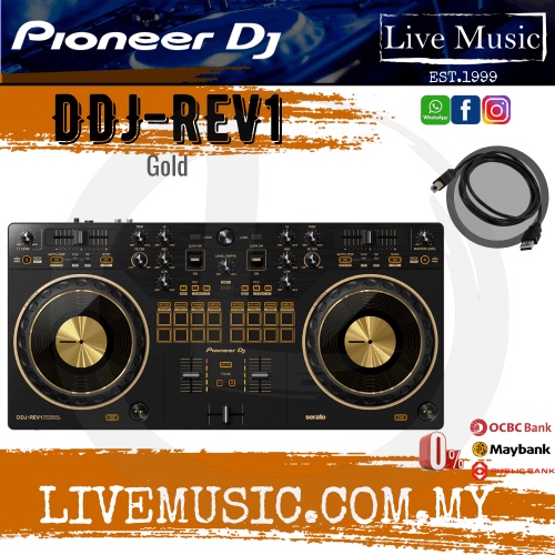 Pioneer DJ DDJ-REV1-N Limited Edition 2-Deck Serato DJ Controller ...