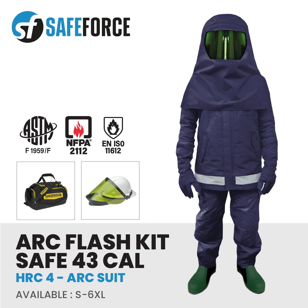 Arc Flash Suit 43 Cal Chargeman Suit | Shopee Malaysia