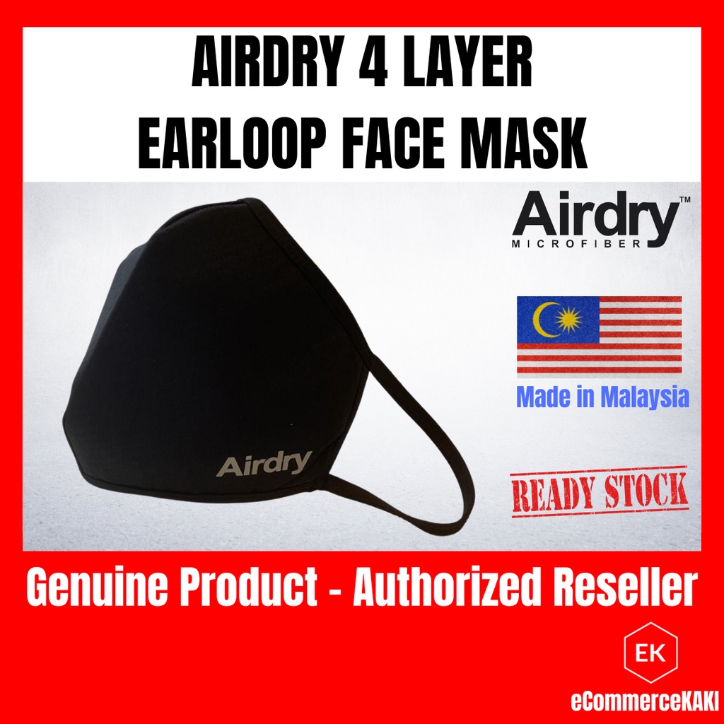 Airdry 4 Layer Earloop Face Mask | Shopee Malaysia