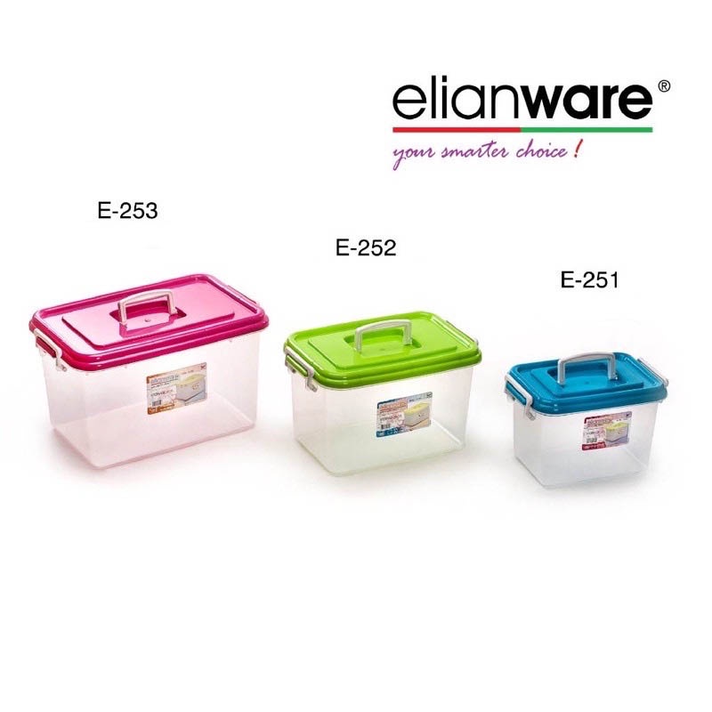Elianware E-251 6.5L/ E-252 12L/ E-253 21L Multipurpose Transparent ...