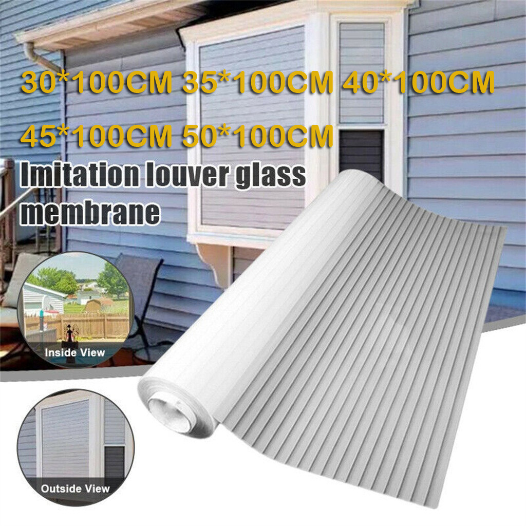 Horizontal Window Glass Blinds Static Glue-free Office Home Window ...