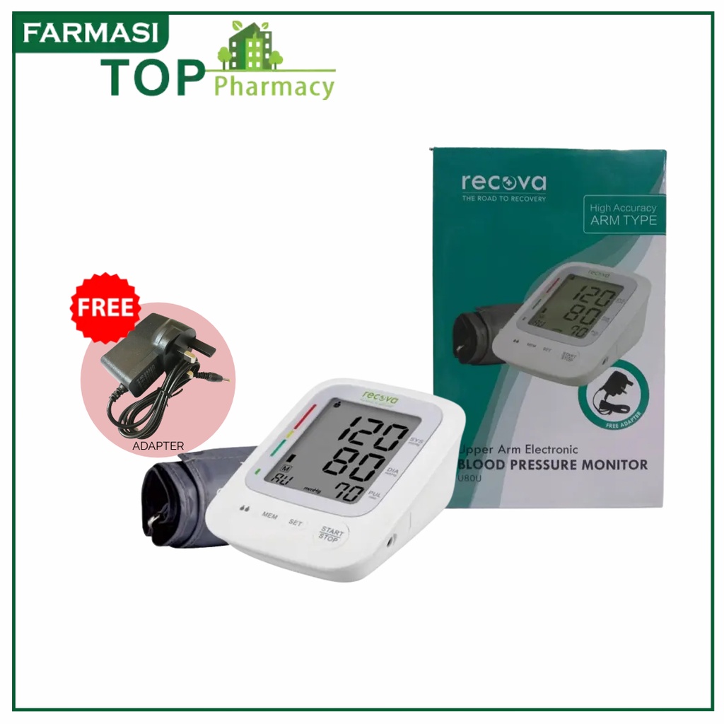 Recova Blood Pressure monitor U80U with adapter (3 years warranty ...