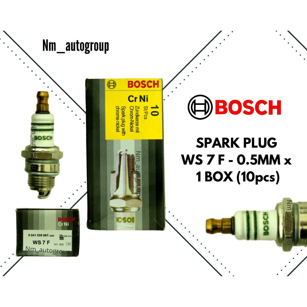 BOSCH Spark Plug WS 7 F - 0.5mm - 1 Box (10pcs) | Shopee Malaysia