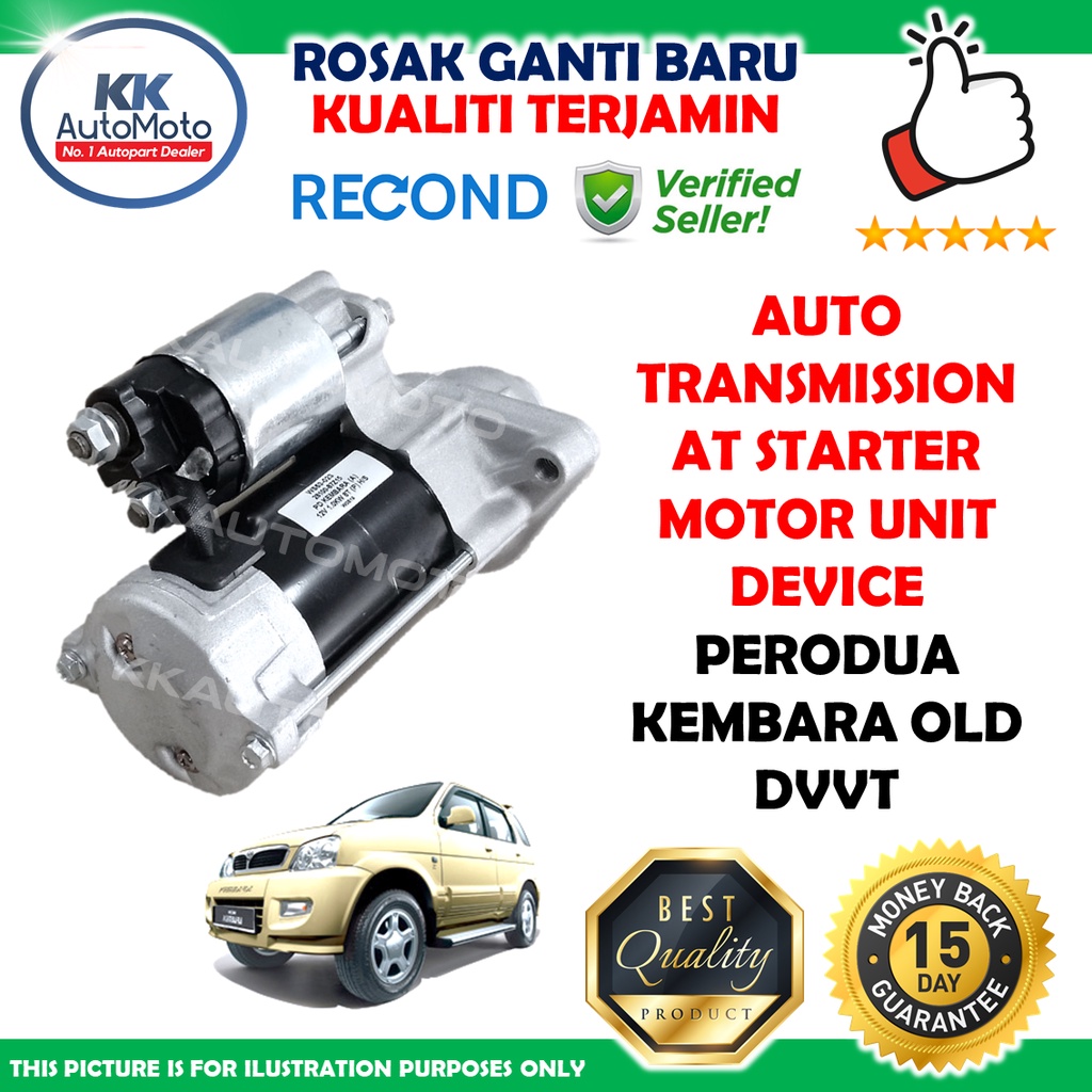 Perodua Kembara Old DVVT Auto Premium Recond OEM 12V Starter Motor Unit ...