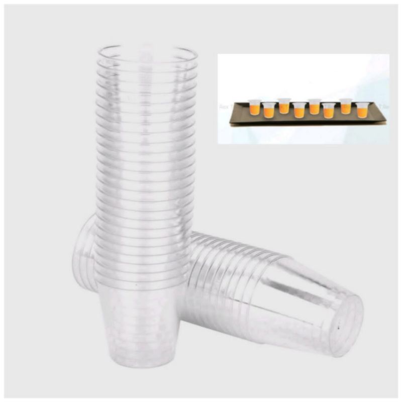 100pcs Plastic Try Mini Cup/Plastic Testing Cup / Transparent Sampling ...