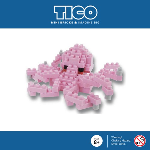TICO Mini Bricks ZOO - Octopus | OCEAN ANIMALS Series | TICO 微型積木 | 章鱼 ...