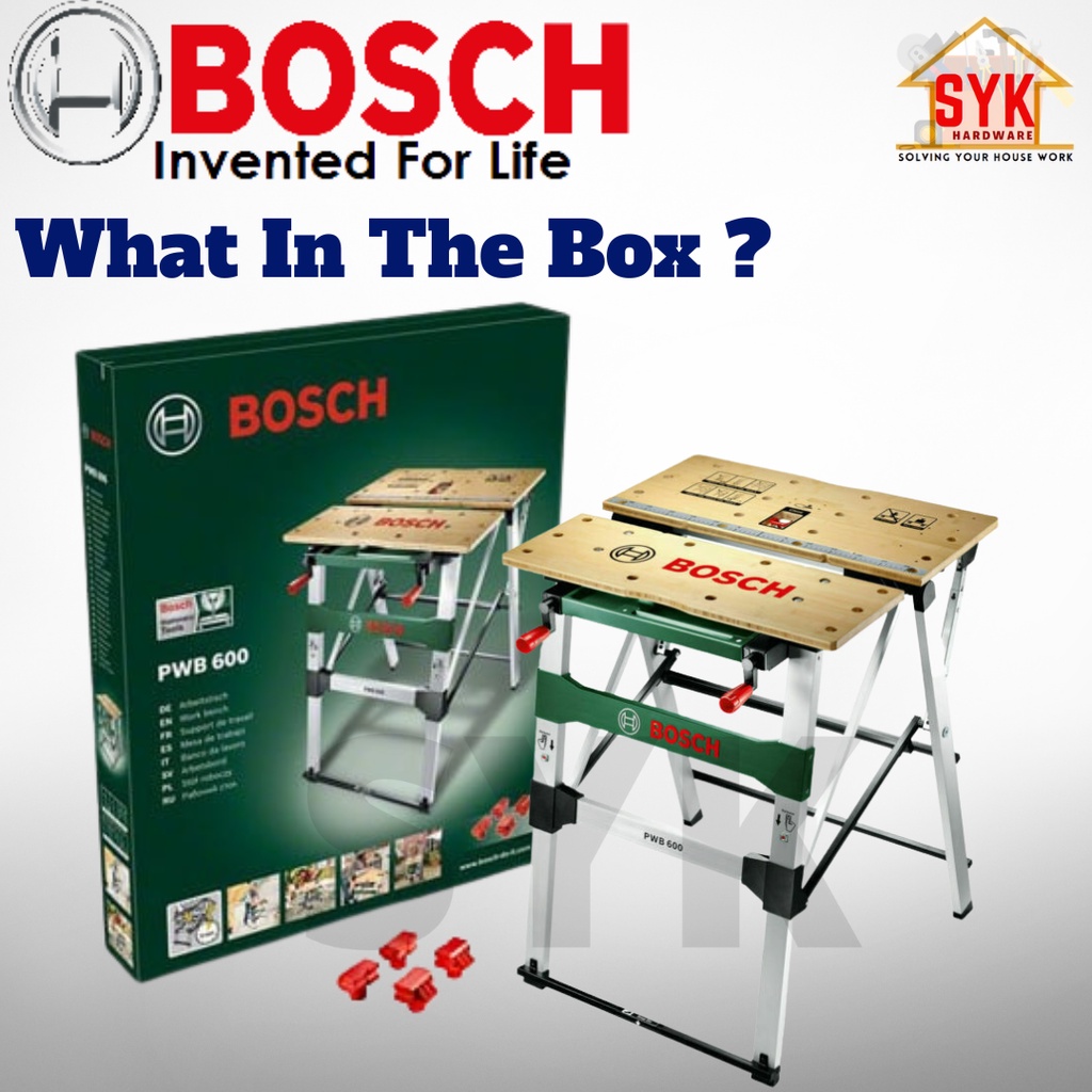 SYK BOSCH PWB600 PWB 600 Universal Portable Workbench Table Woodworking ...