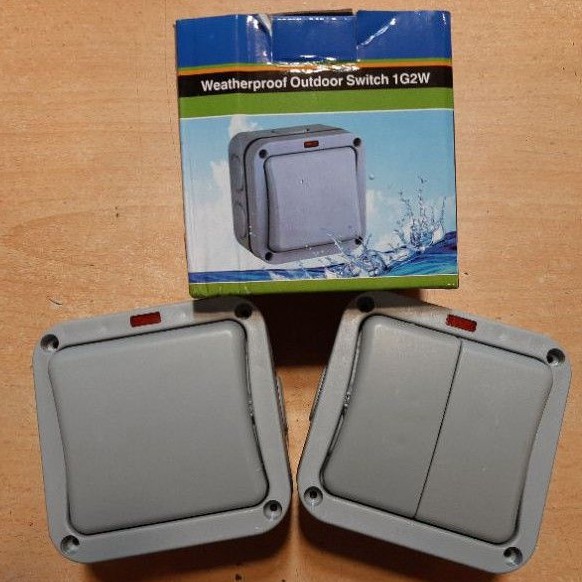 Weatherproof Waterproof 2 way Switches - 1Gang 2Way, 2Gang 2Way ...