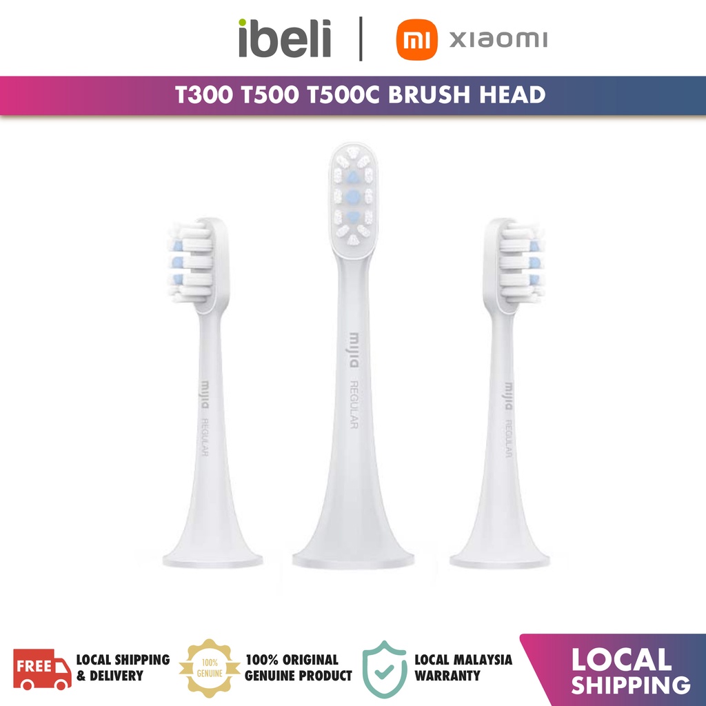 Xiaomi Mijia Mi Electric Toothbrush T300 T500 T500C Replacement Brush Head (3 Pcs) DDYST01SKS ...