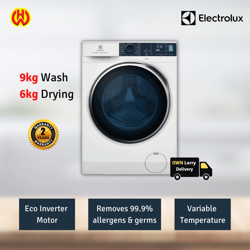 Electrolux UltimateCare 500 9kg/6kg Front Load Washer Dryer 2in1 Washing Machine Laundry Dryer ...