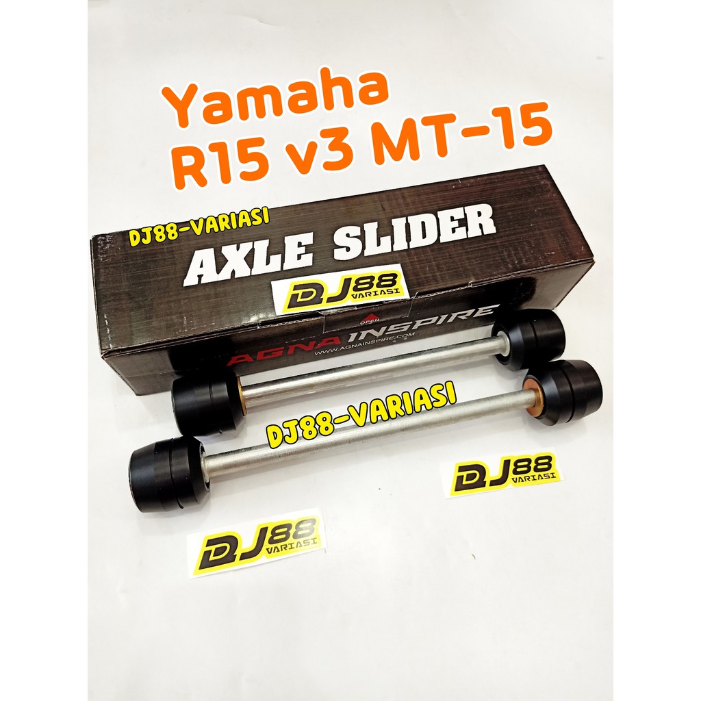 Axle slider agna R15 v3 MT15 Axle front rear agna inspire frame fork ...