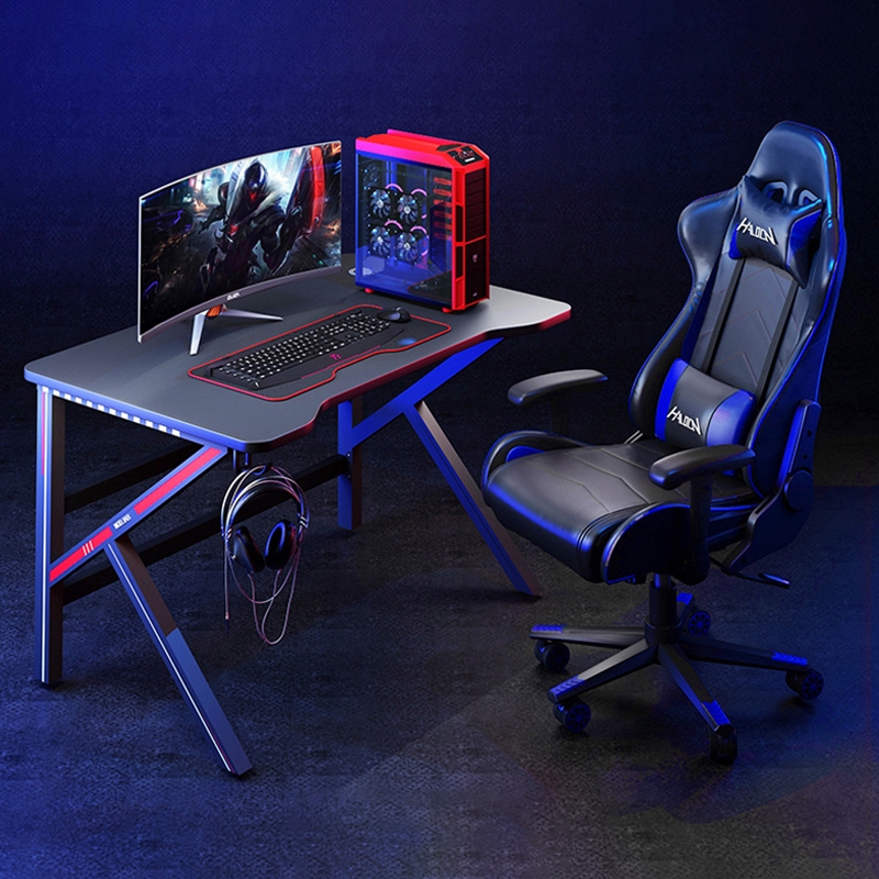 JUNYE RGB gaming table with lamp Meja permainan electric computer table ...