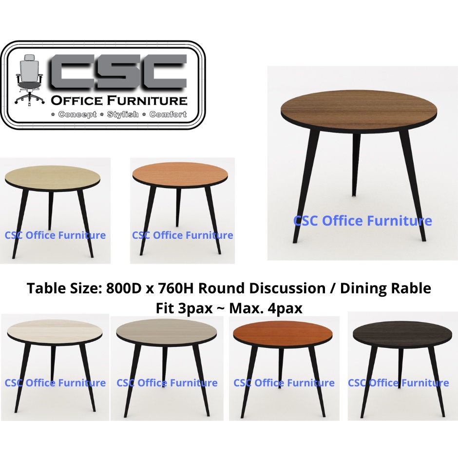 Round Discussion Table / Round Dining Table | Shopee Malaysia
