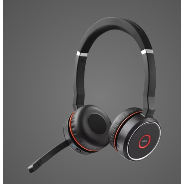 Original Jabra Evolve 75 Stereo Professional Wireless Active Noise Cancelling Headset with ...