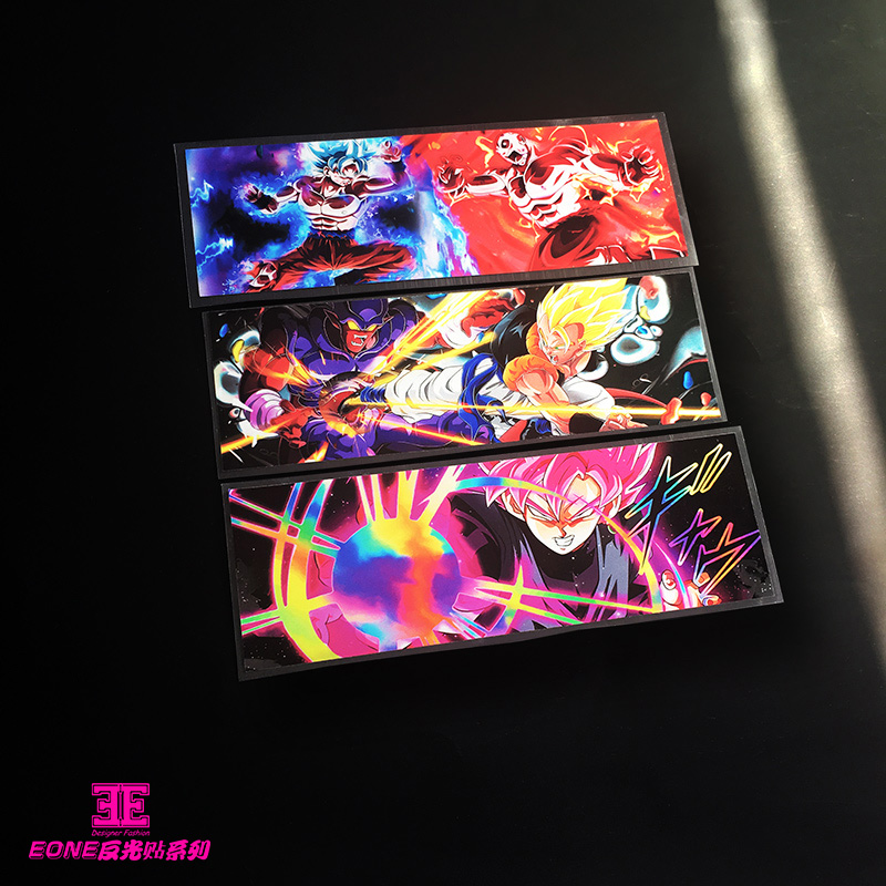 Reflective car stickers seven dragon ball racing car case waterproof ...