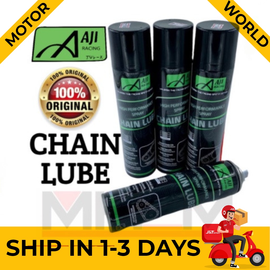 AJI RACING CHAIN LUBE 100% ORIGINAL 330ML Minyak Rantai Motor | Shopee ...
