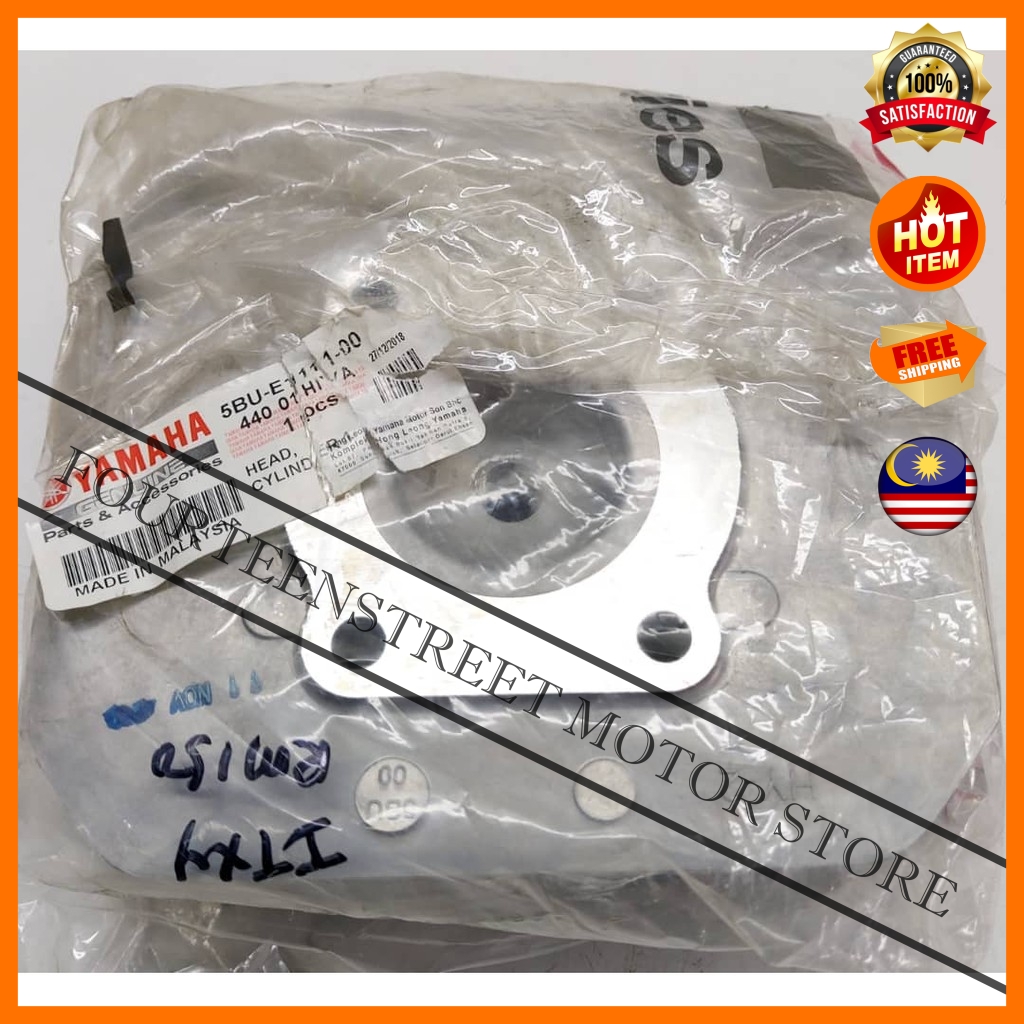 OFFER GRAP NOW 100% Original HLY Yamaha Y125Z / Y125ZR / 125Z / Y125 Z Cylinder Head 5BU ...