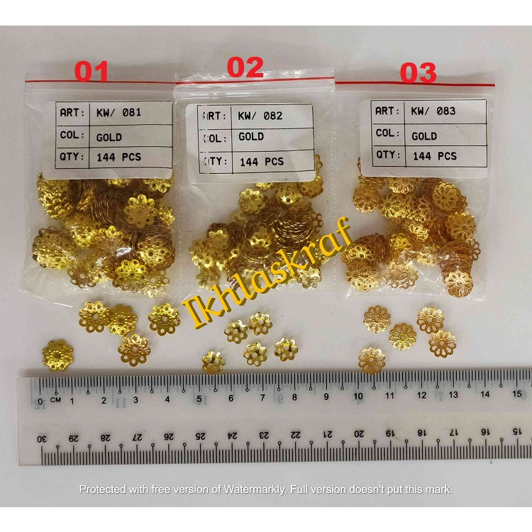 ( EX 0206 ) Tampuk besi topi manik untuk gelang / tasbih DIY kraftangan ...