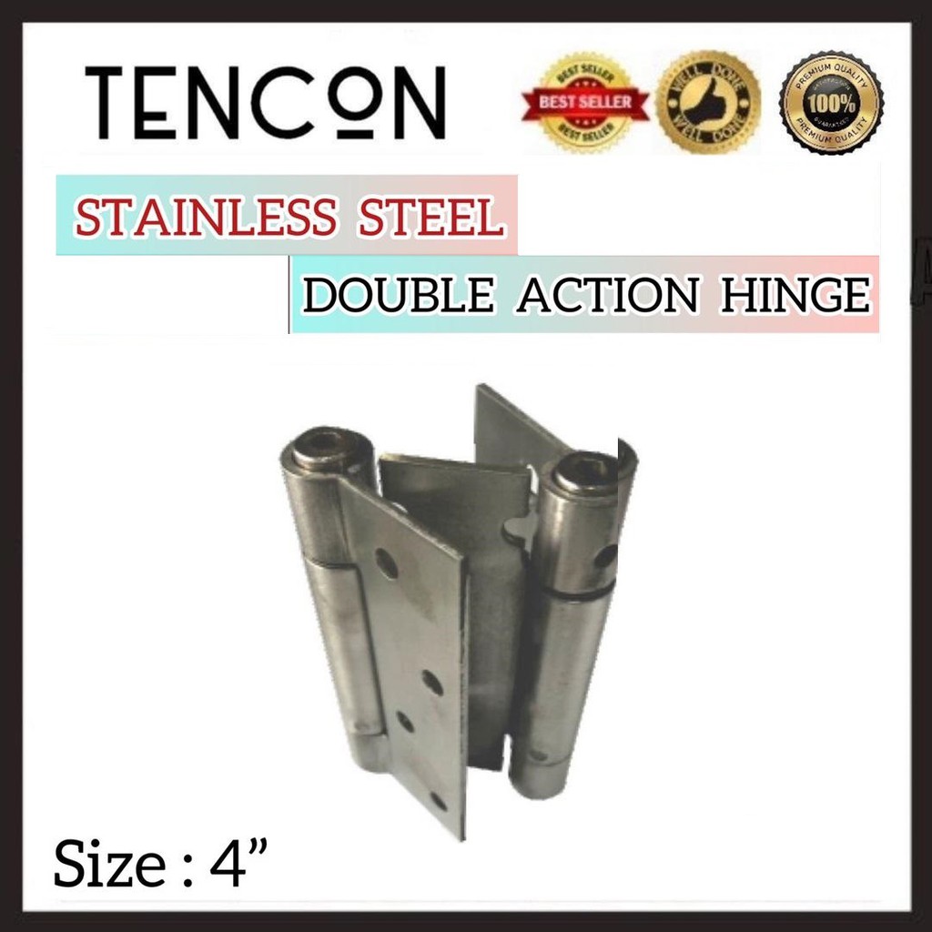 4 Inch Stainless Steel Double Action Hinge (Door Hinge) cowboy Hinge ...
