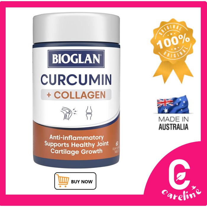 [AUS Direct Import] Bioglan Curcumin Plus Collagen 60 Tablets | Shopee ...