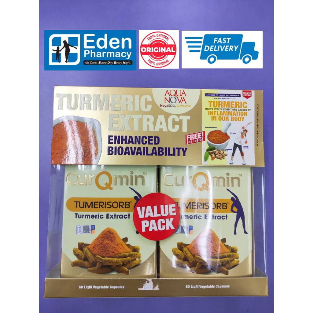 Live-well CurQmin tumeric extract ( Aqua nova tumerisorb cumin ...