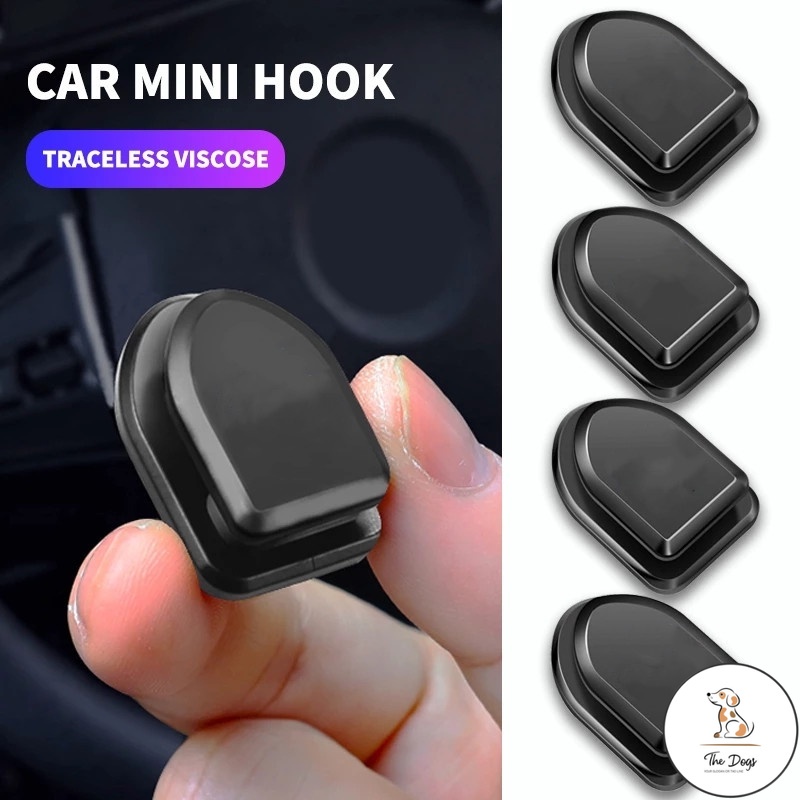 DC Car Black Invisible Self-Adhesive Small Hook / Multifunction ...
