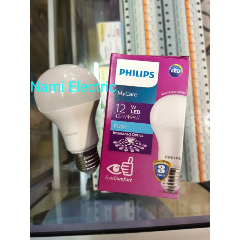 PUTIH Philips 12w LED Light White Cool DayLight | Shopee Malaysia