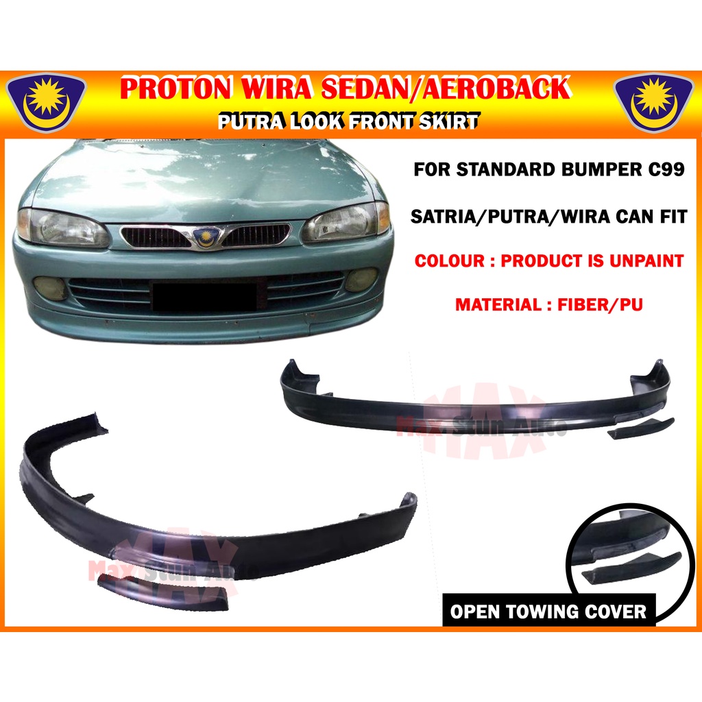 PROTON WIRA SEDAN SALOON AEROBACK SATRIA PUTRA FRONT SKIRT FOR SE ...