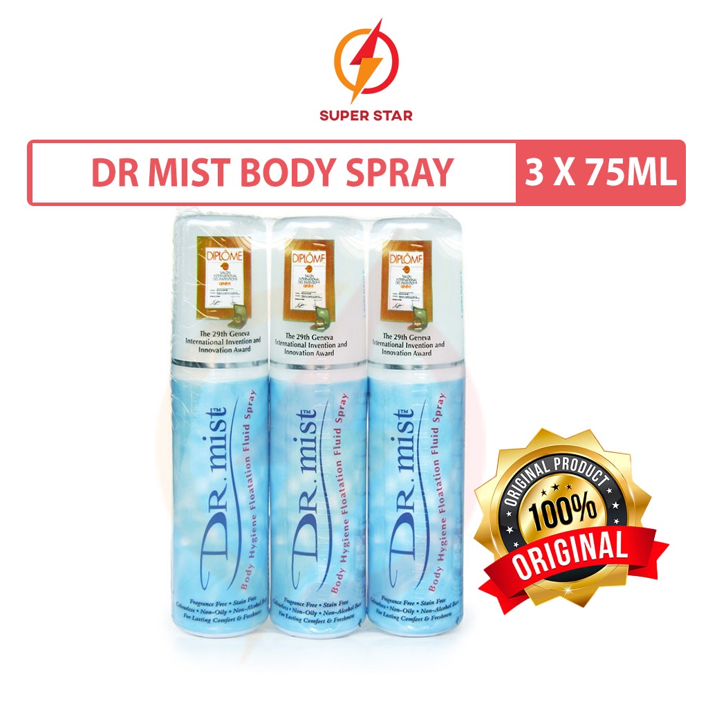 Dr Mist Body Spray (3 x 75ml) | Shopee Malaysia