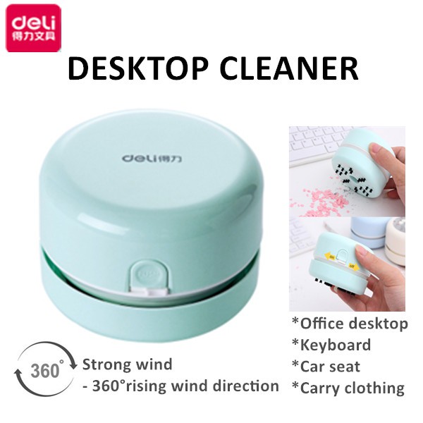 DELI electric mini handheld office keyboard car seat desktop vacuum ...