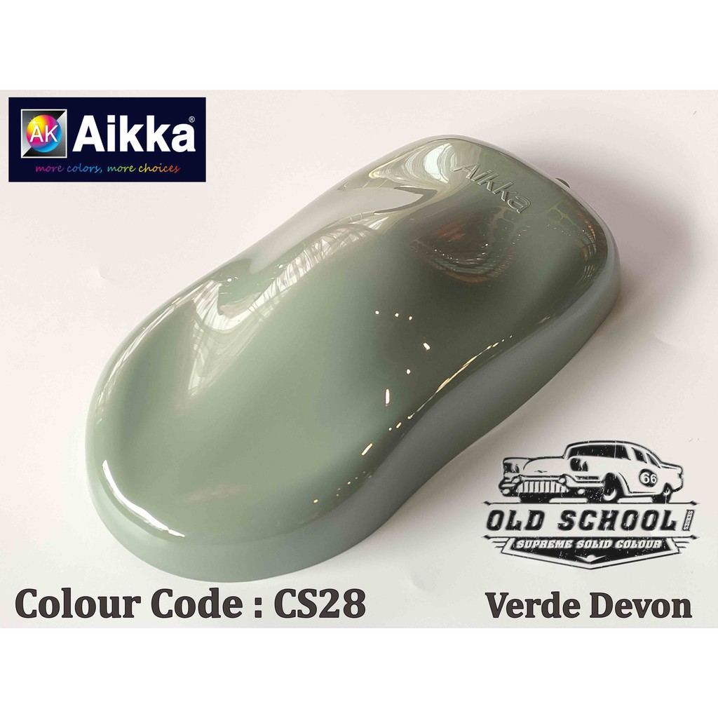 Warna cat kereta Aikka Paints CS28 / Verde Devon / Old School Series ...