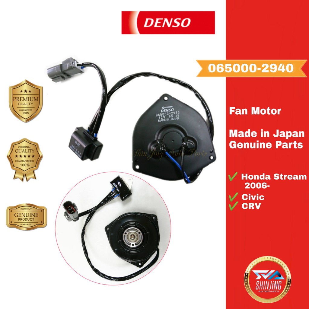 Denso Fan Motor 065000-2940 Honda Stream 2006- Civic CRV Air Cond Motor | Shopee Malaysia