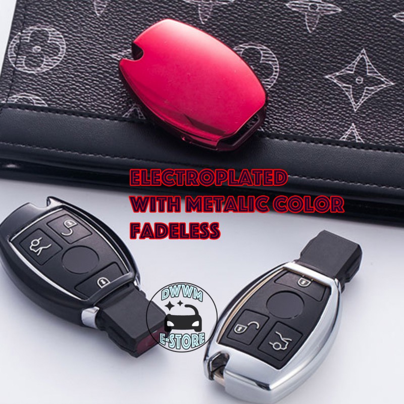 Mercedes Benz Smart Key Keyless Entry Metallic Color TPU Car Key Cover ...