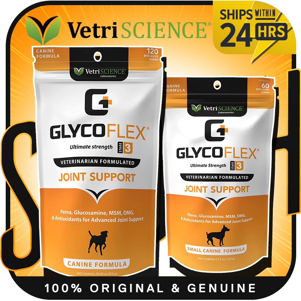 VETRISCIENCE Glycoflex 3 Hip & Joint for Small Dog & Dog | Composure ...