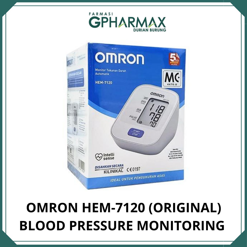 Omron HEM-7120 Automatic Blood Pressure Monitor (Original) | Shopee Malaysia