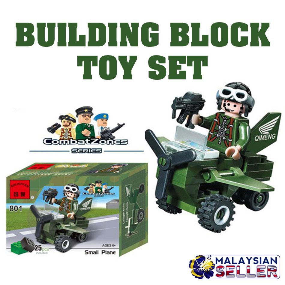 COMBATZONES - 25 Pcs Small World War Army Pilot and Plane Building ...