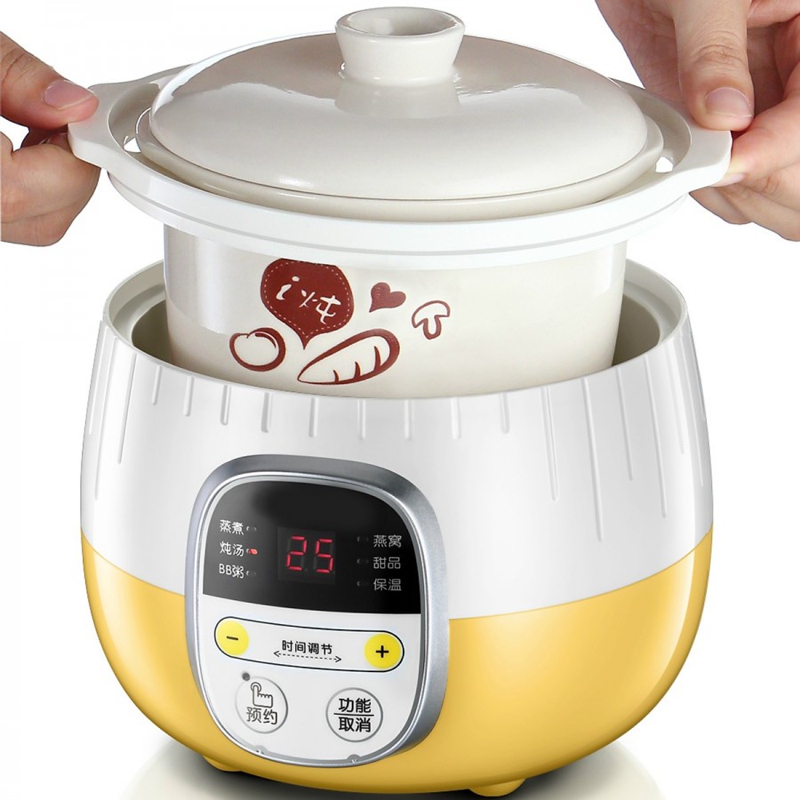Bear electric bird's nest cooker, Genuine Bear 0.8L slow cooker ...