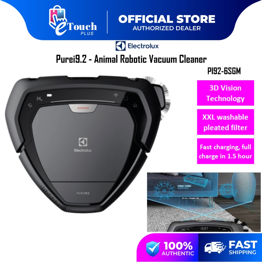 Electrolux Robot Vacuum Cleaner (14.4V/0.7L) Super-Fast Charge 1.5 ...